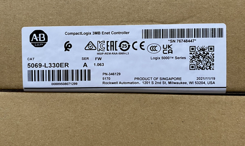 New Factory Sealed AB 5069-L330ER SER A CompactLogix Ethernet ...