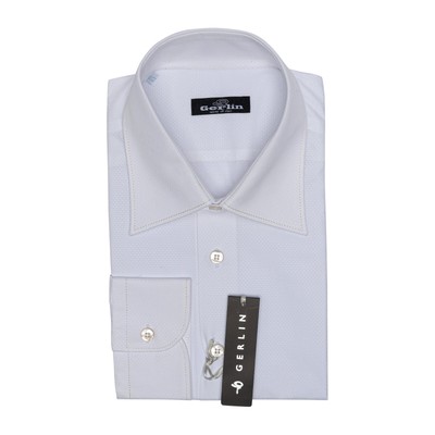 LUXURY GERLIN Shirt White JACQUARD Cotton 16 - 41 1E ZILLI | eBay