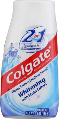 (2PK) Colgate Whitening 2n1 Toothpaste&Mouthwash Liquid Gel, 4.6 Oz ...