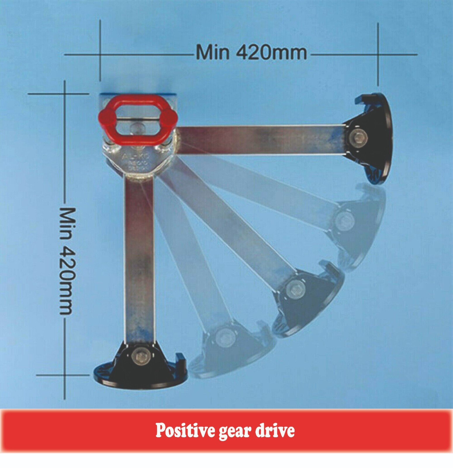 Drop Down Stabiliser Leg 590mm ALKO Corner Steady Trailer Caravan AL-KO ...