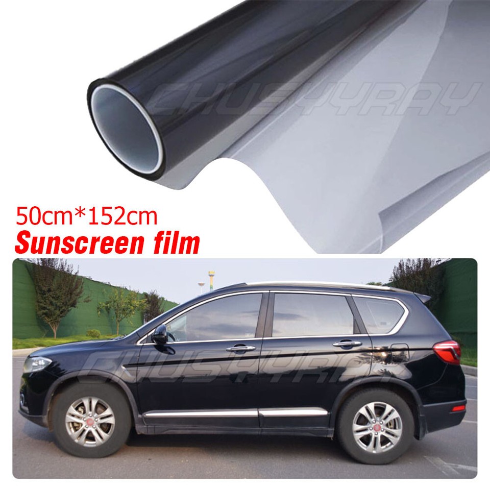 BLACK WINDOW TINT FILM AUTO CAR OFFICE TINTING SUPER DARK LIMO 35% ...