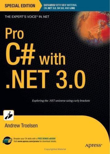 Pro C# with .Net 3.0 by Troelsen, Andrew 9781590598238| eBay