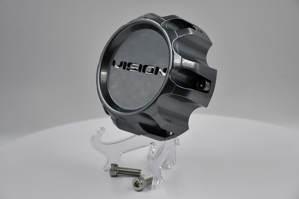 Vision 353 Turbine 6 Lug Wheel Center Cap C353GM-6V Gunmetal Machined W ...