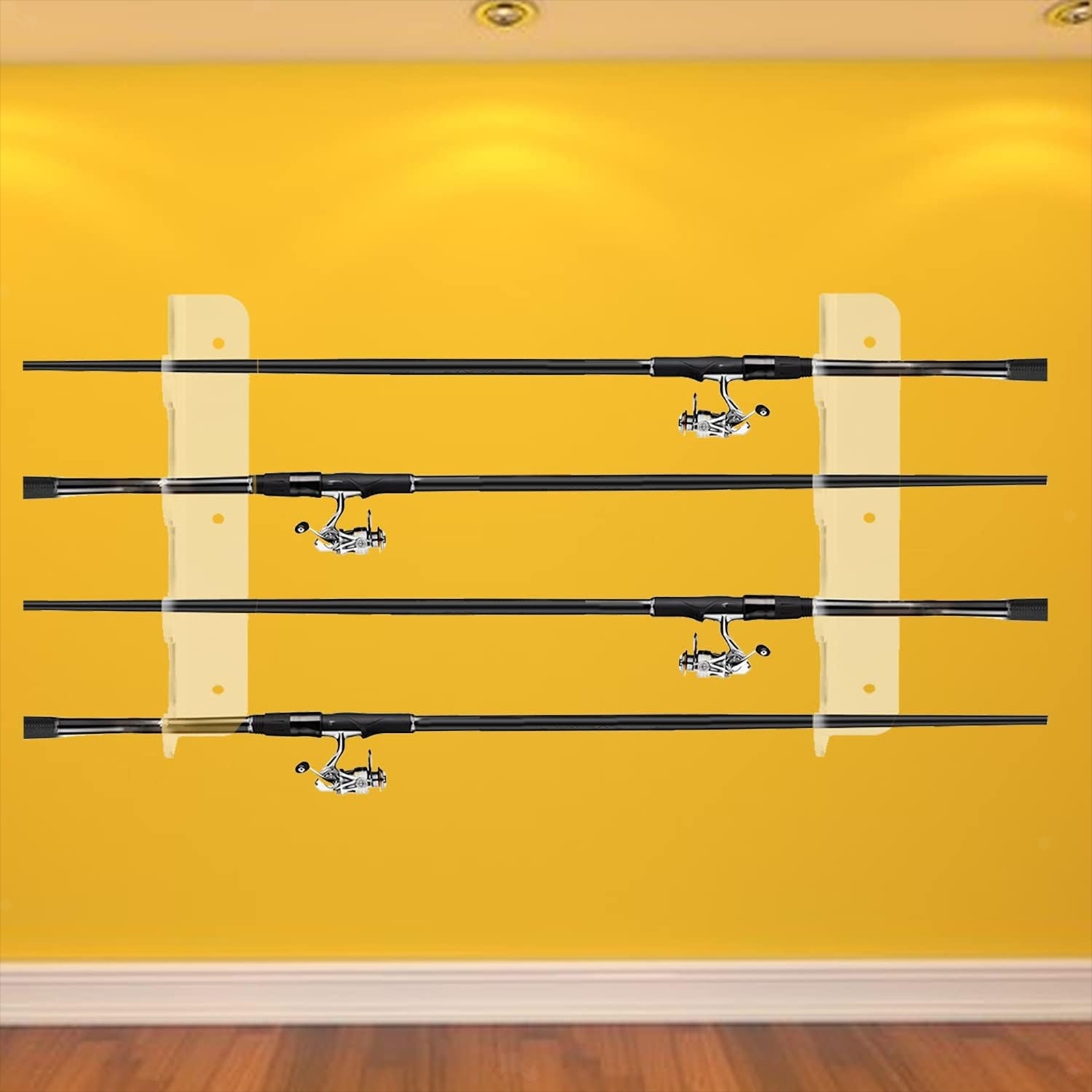 Horizontal Fishing Rod Storage Rack Fishing Pole Rack for Shop Home ...