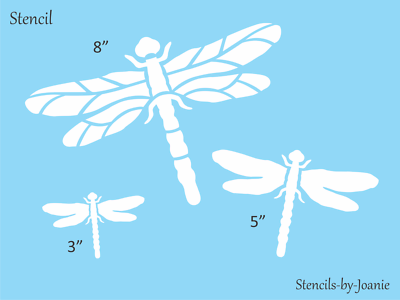 Printable Dragonfly Stencil