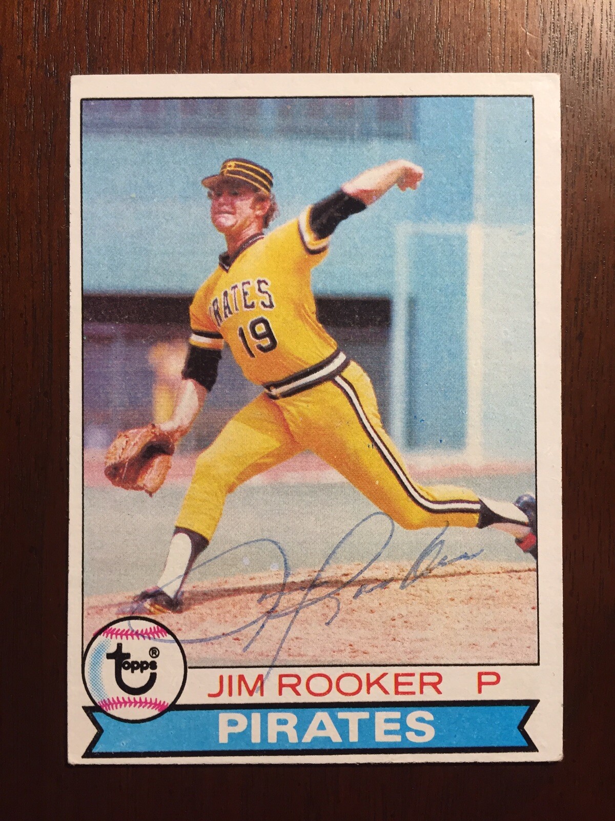 AUTOGRAPHED 1979 Topps Jim Rooker #584 Pittsburgh Pirates Royals Tigers ...