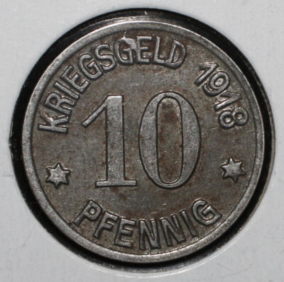 1918 Coblenz 10 Pfennig Kreigsgeld Coin - 03968 | eBay