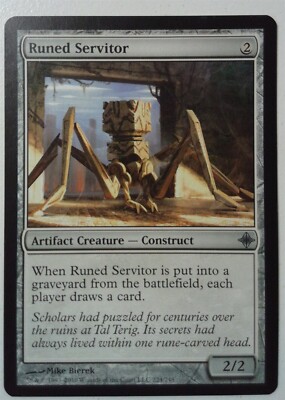Runed Servitor *PLAYSET* Magic MtG x4 Rise of the Eldrazi SP | eBay