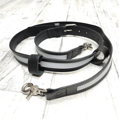 Perfect Fit Reflective Leather FireMan's Radio Strap Adjustable ...