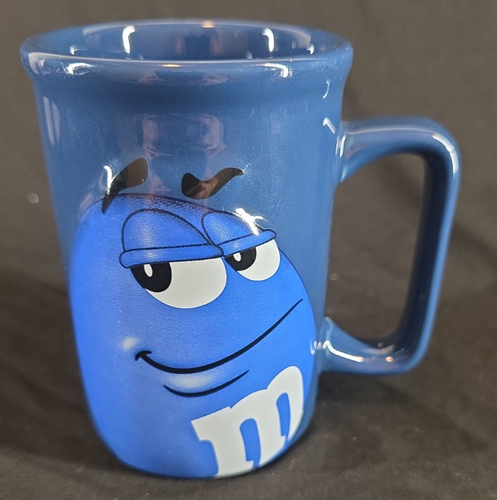 M&M's Blue Character Coffee Mug Cup Mars Inc 2009 Collectible Ceramic ...