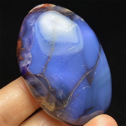 67g Natural Blue Snowflake Flower Agate Crystal Reiki Stone Healing ...