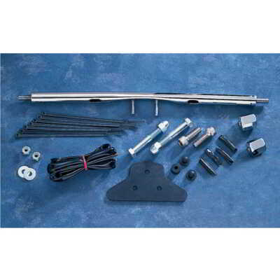 Drag Specialties Chrome Rear Turn Signal Relocation Kit FXDG FXR XL XLS ...