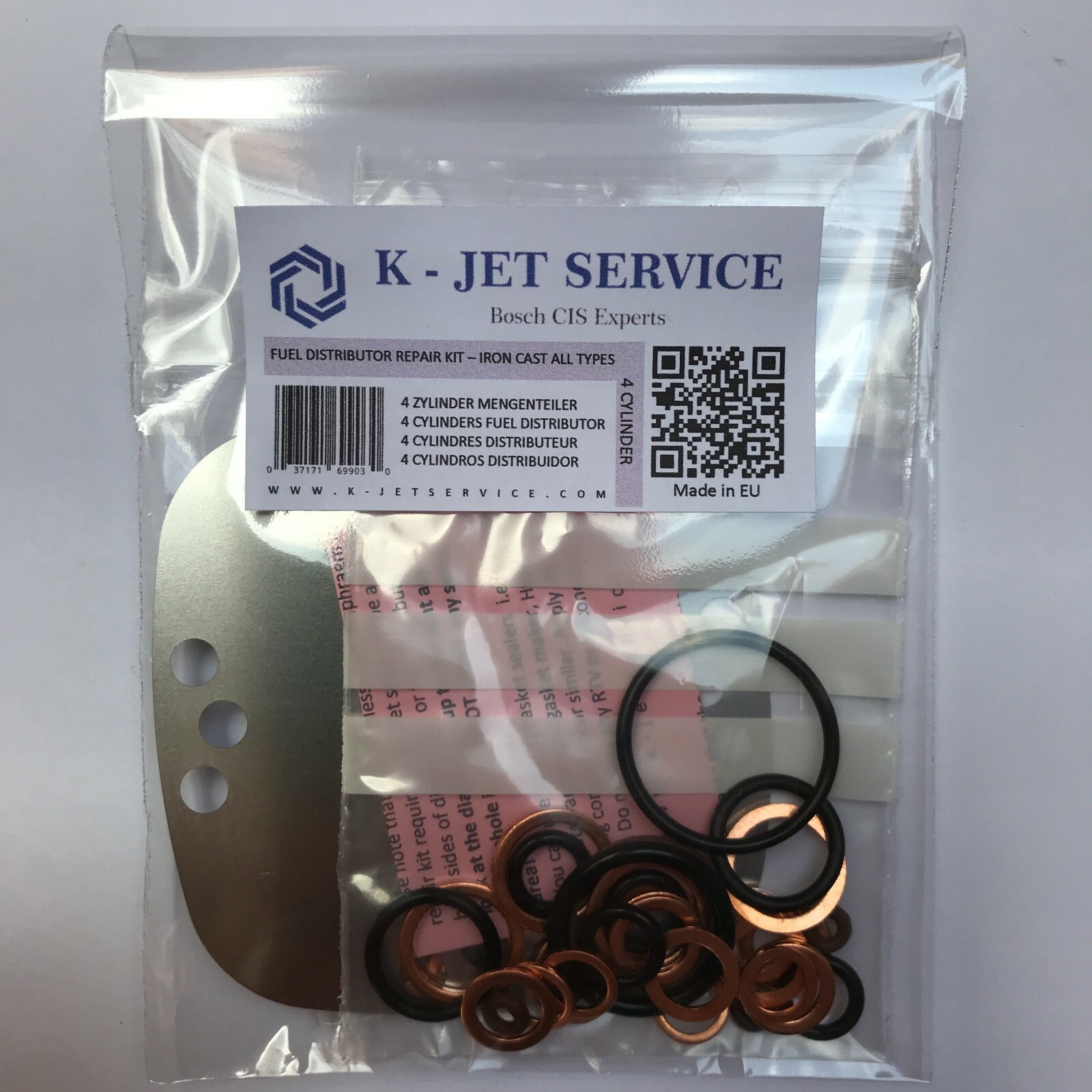 Fuel Distributor Rebuild kit Bosch 0438100039 Porsche 924 Audi Saab ...