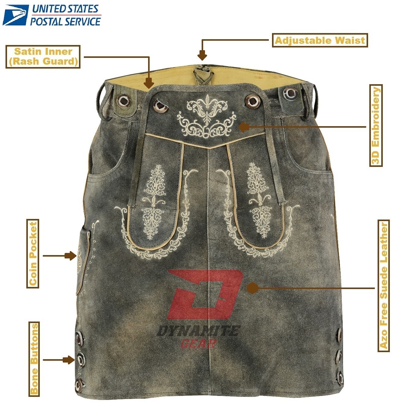 Lederhosen Skirt German Bavarian Dynamite Oktoberfest Women Real ...