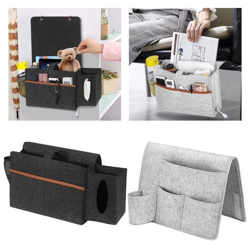 Felt Bedside Hanging Organizer Bed Storage Pockets Holder Book Phone ...