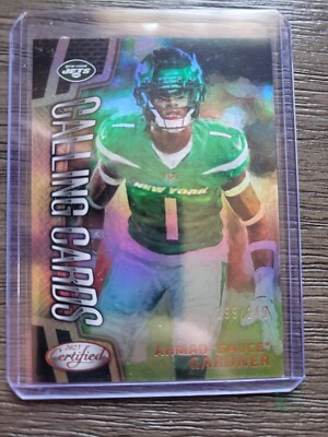 2023 Panini Certified Football Calling Cards Ahmad "Sauce" Gardner /249 ...