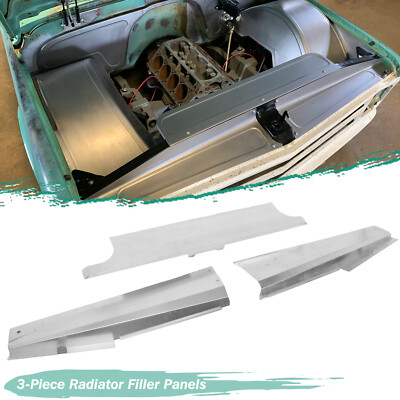 For 1969-1972 Chevy/GMC C10 Radiator Filler Panels Smooth Steel 3-Piece ...