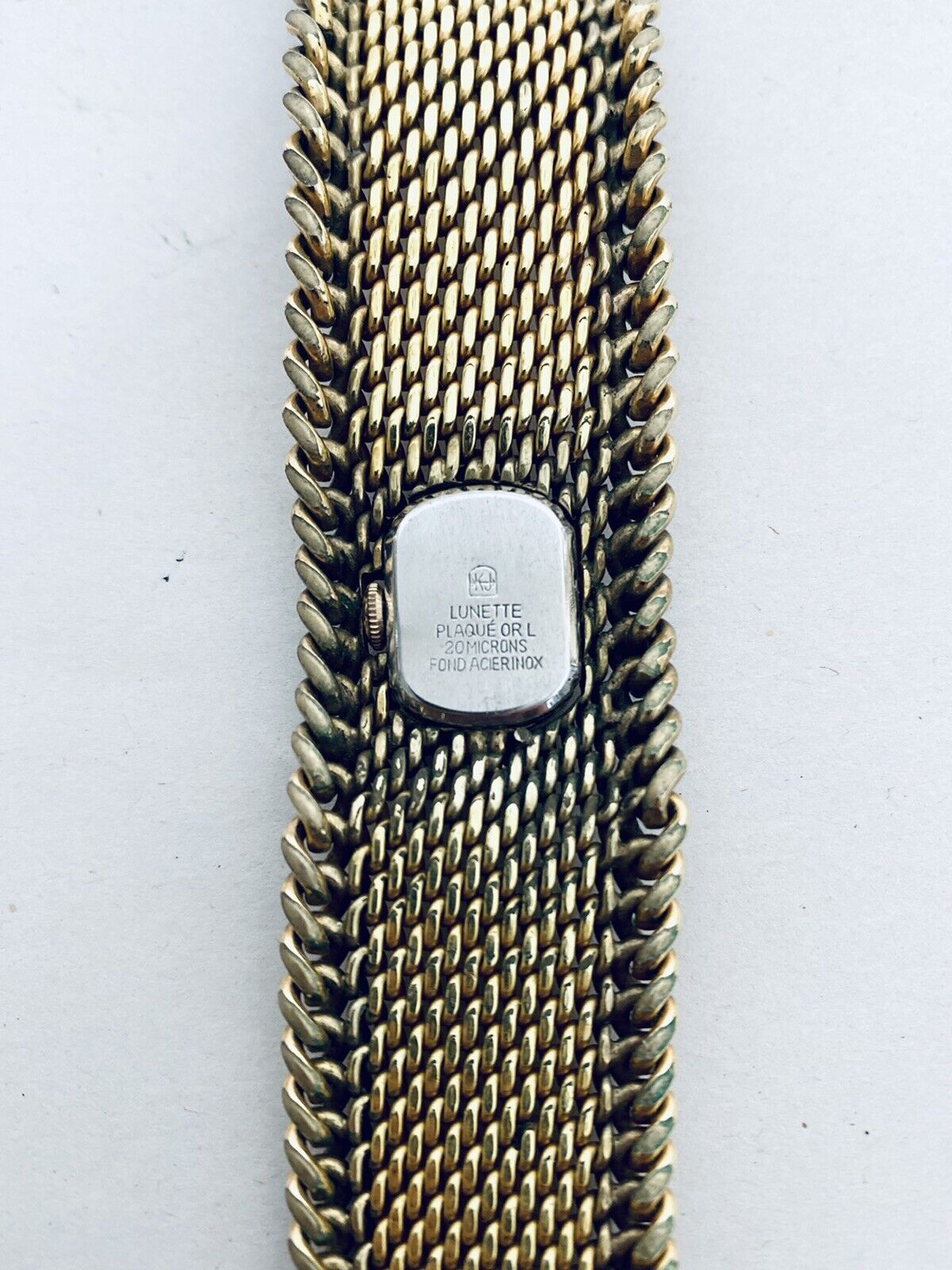 Lunette Plaque ORL 20 Microns 7" Gold Clad Panther Bracelet 21 Ruby ...