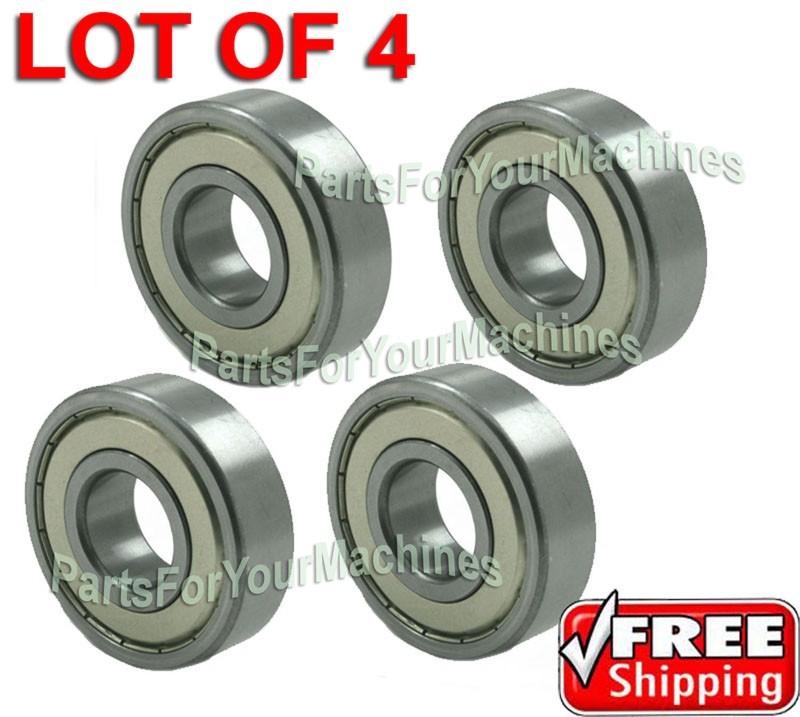 4 SPINDLE BEARINGS FIT MTD 741-0124 941-0124, HUSQV 532110485, JOHN ...