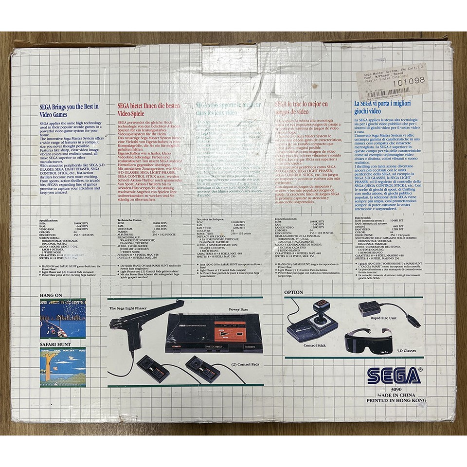 Sega Master System Plus With 2 Contollers & Light Phaser Boxed PAL ...