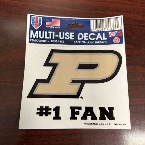 Purdue Boilermakers 3.5” x 3” Multi Use Decal Car Truck 1 Fan Sticker ...