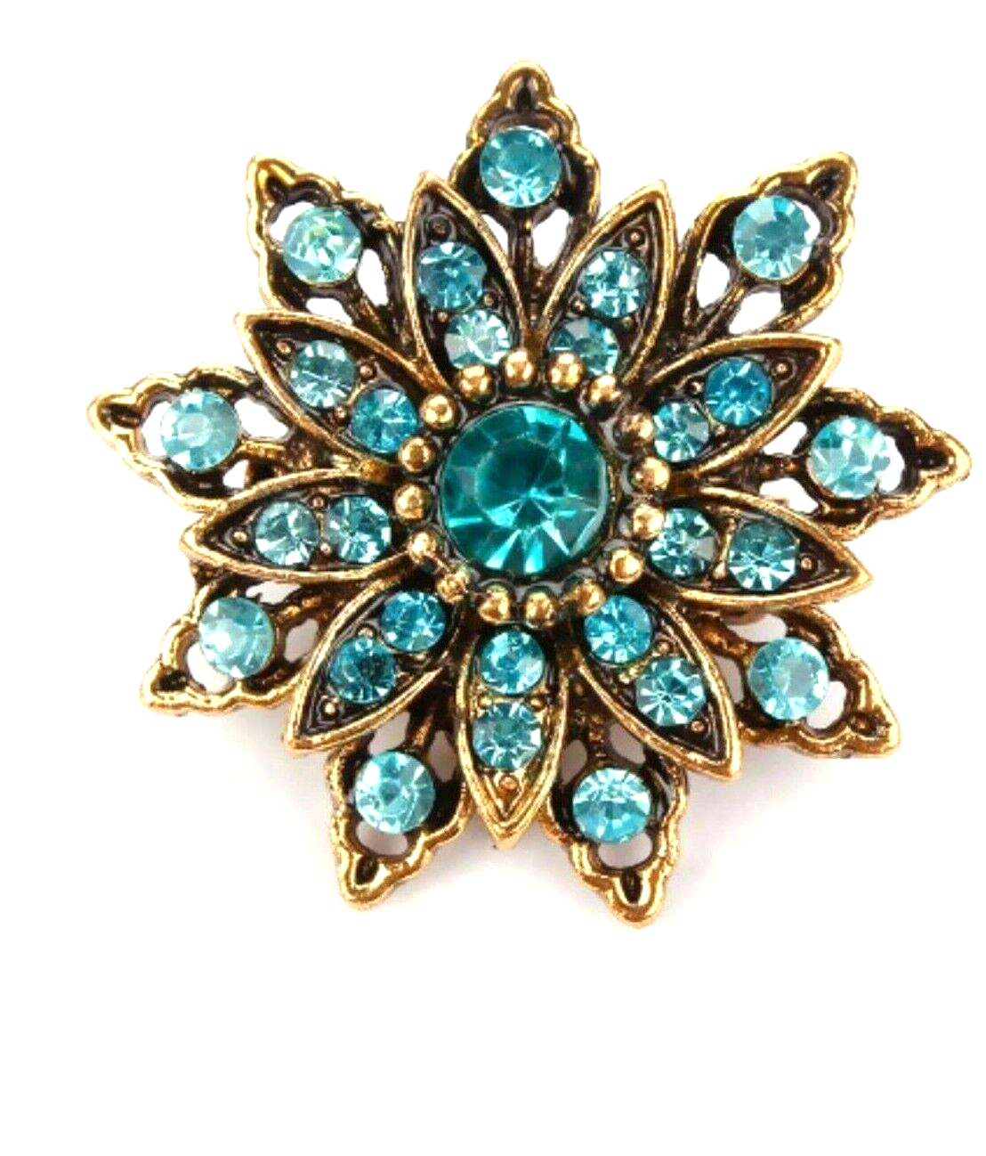 Brooch Small Turquoise Vintage Style Flower Brooch Fashion Brooch ...