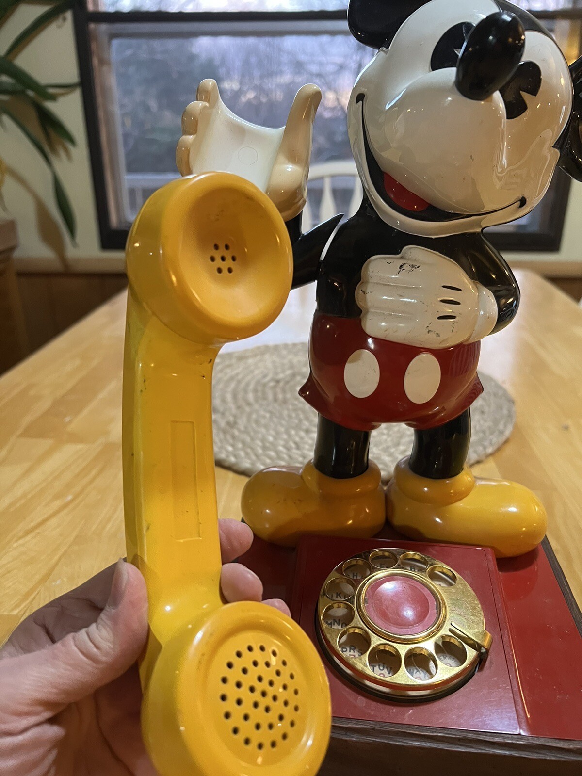 Vintage Mickey Mouse rotary phone, 1976 | eBay