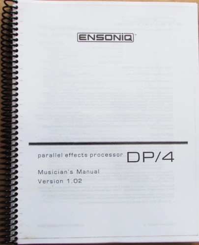 Ensoniq DP/4 Parallel Effects Processor Excellent Working Condition | eBay