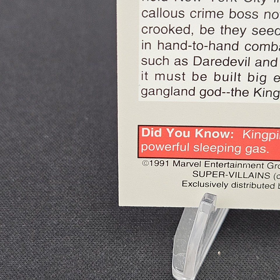 1991 Impel Marvel Universe Series II Super Villians Kingpin #55 | eBay