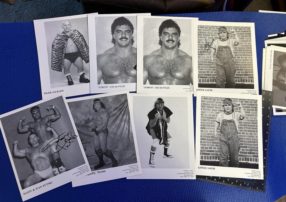 24 Piece Original IWCCW Wrestling Promo Photos vintage signed ECW | eBay
