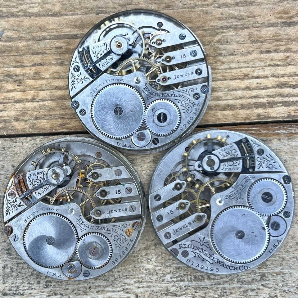 16s Elgin Pocket Watch Movements - Grade 247, 248 - 15 Jewels | eBay