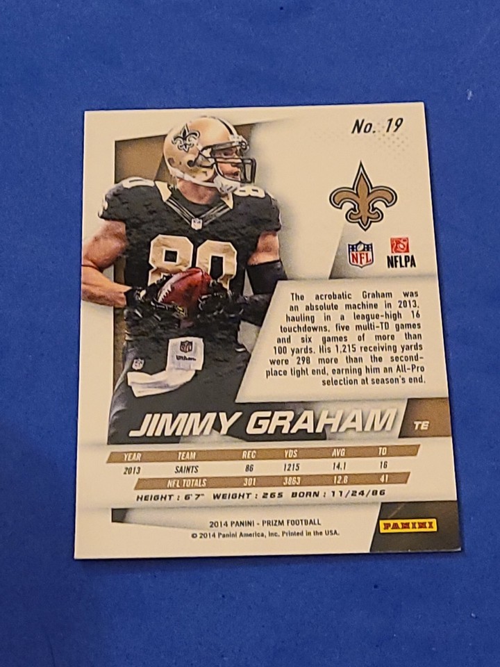 2014 Jimmy Graham Panini Prizm #19 | eBay