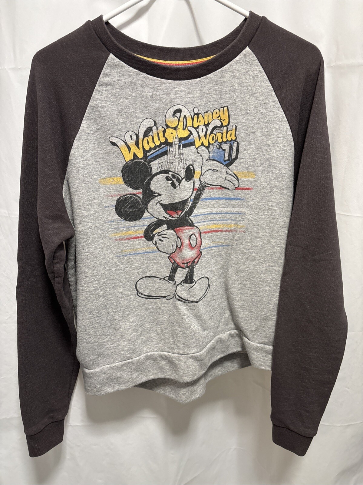 XL Disney Parks Gray ‘71 Mickey Mouse Retro Winter Wo… - Gem