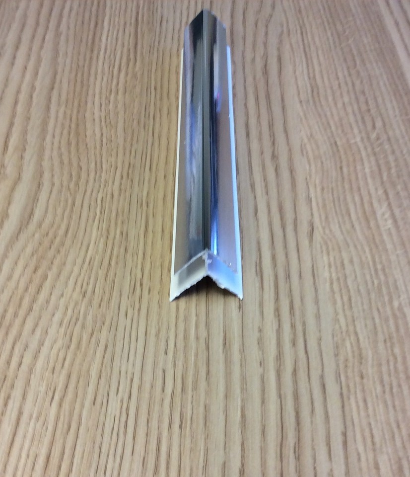 Silver 5mm Shower Wall Panel Trims 2.6m Bathroom Cladding PVC Wall ...