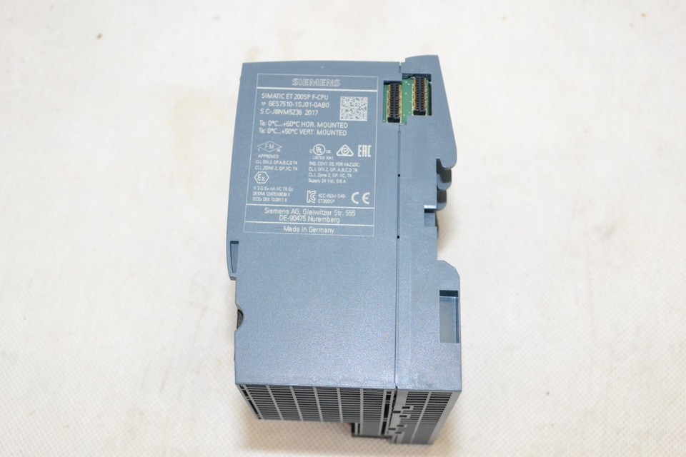 Siemens 6ES7 510-1SJ01-0AB0 CPU1510SPF-1PN Simatic ET200SP CPU + SMC ...