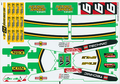 LEGO® Technic Aufkleber Sticker für 42039 Langstrecken Rennwagen NEU ...