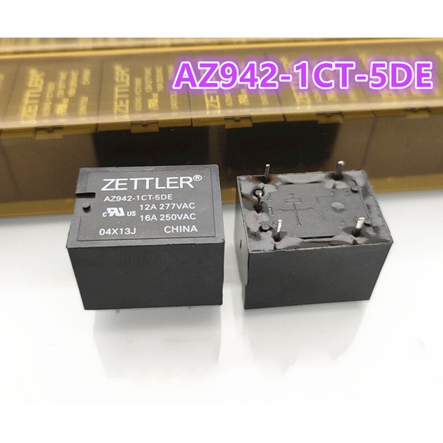 1Pc ZETTLER AZ942-1CT-5DE Power Relay 5Pins 12A 277VAC for sale online ...