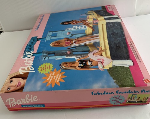 Barbie Fabulous Fountain Pool Playset 2002 Mattel 67390 for sale online ...