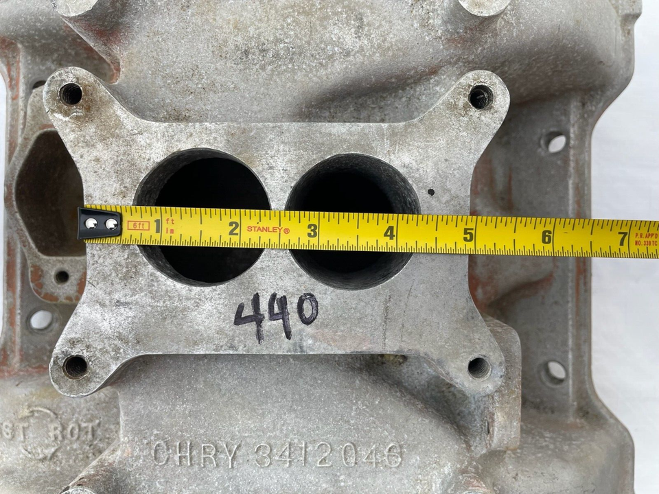 1969 Mopar 440 6 Pack Aluminum Intake Manifold 3x2 | 3412046 | Genuine ...
