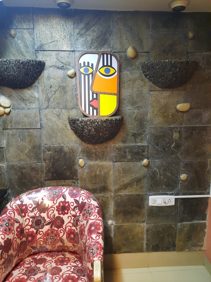 Modern Art Wood Work Face Mask Decorative Wall Art Home Decor Abstract ...