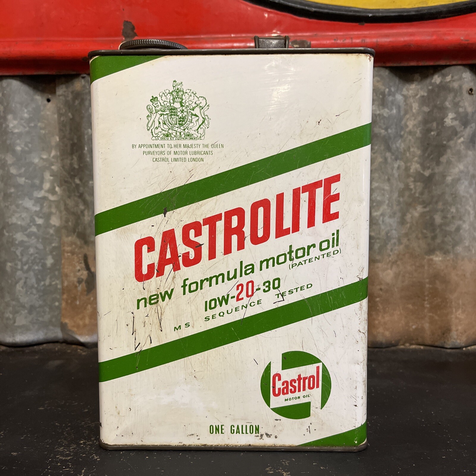 Castrol Castrolite 1 Gallon Vintage Motor Oil Tin | eBay Australia