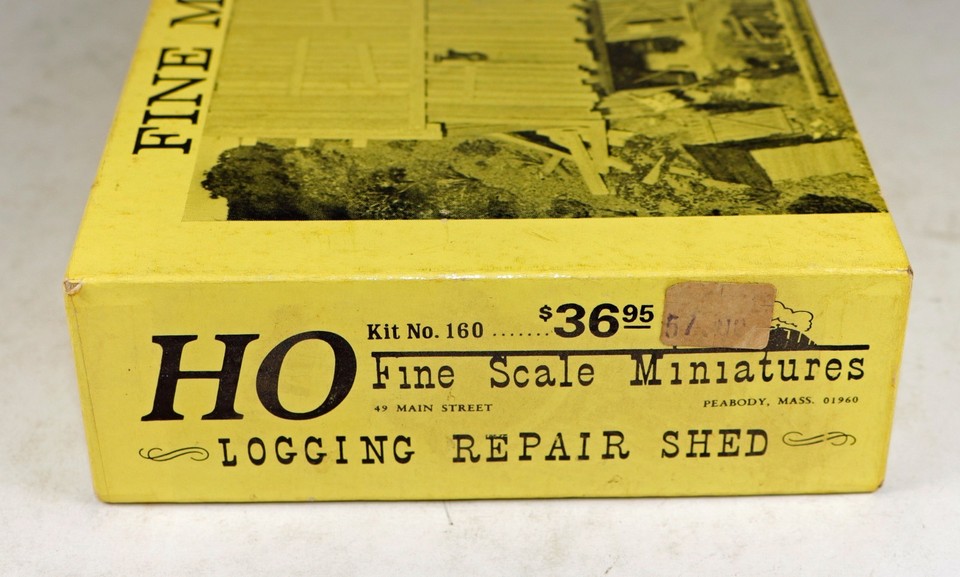 Fine Scale Miniatures #160 Logging Repair Shed Building Kit 1/87 HO ...