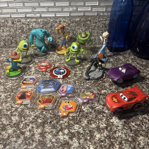 Lot of Disney Infinity Character Figures & Power Discs 10 Figures 9 ...