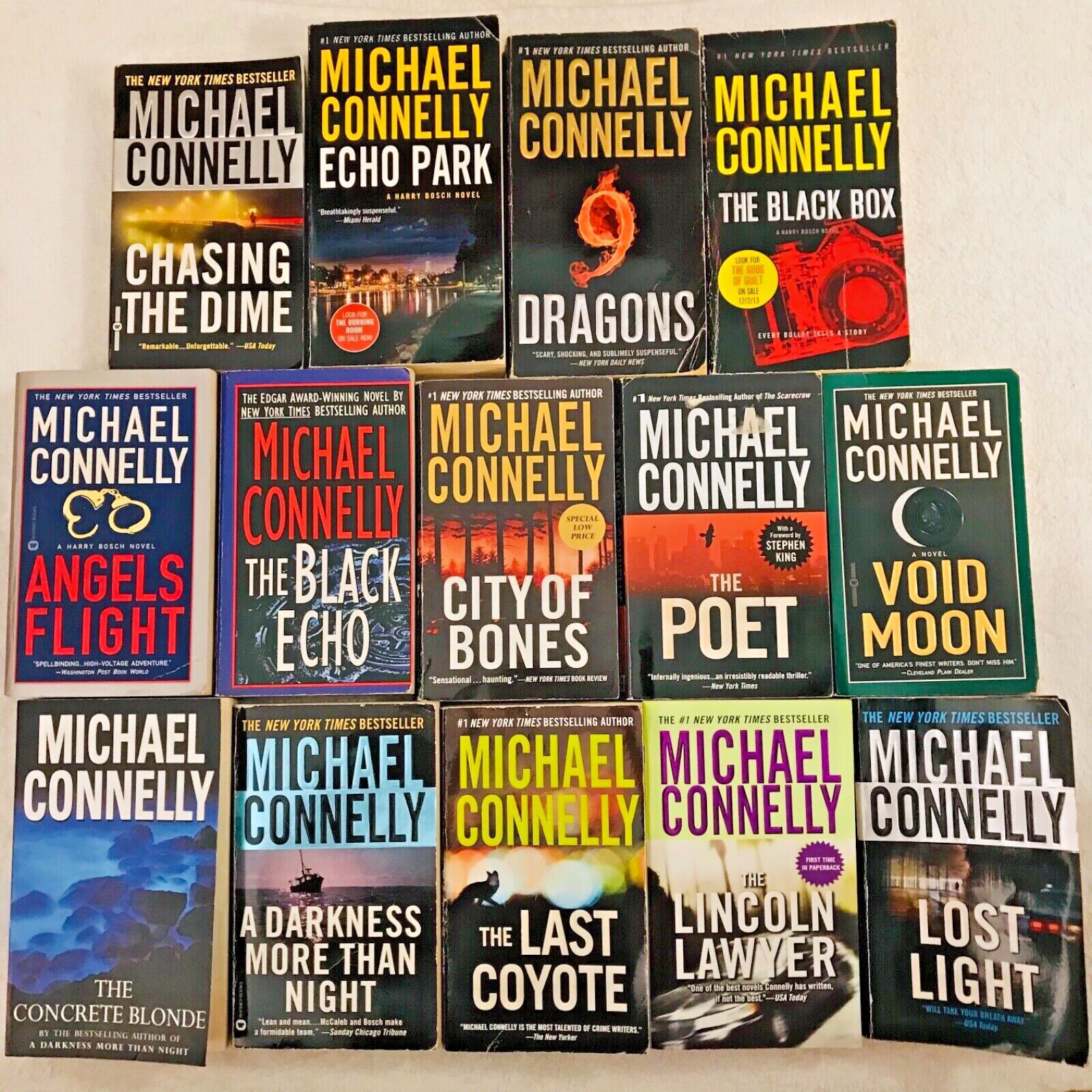 Big Lot 14 Michael Connelly Paperback Book Poet/Void Moon/Lost Light ...