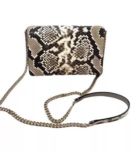 Kate Spade Spencer Python Snakeskin Chain Wallet Crossbody Shoulder bag Purse | eBay