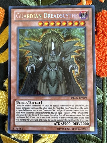 🔥 YUGIOH • GUARDIAN DREADSCYTHE • SECRET RARE • DRLG-EN010 • NM 🔥 | eBay