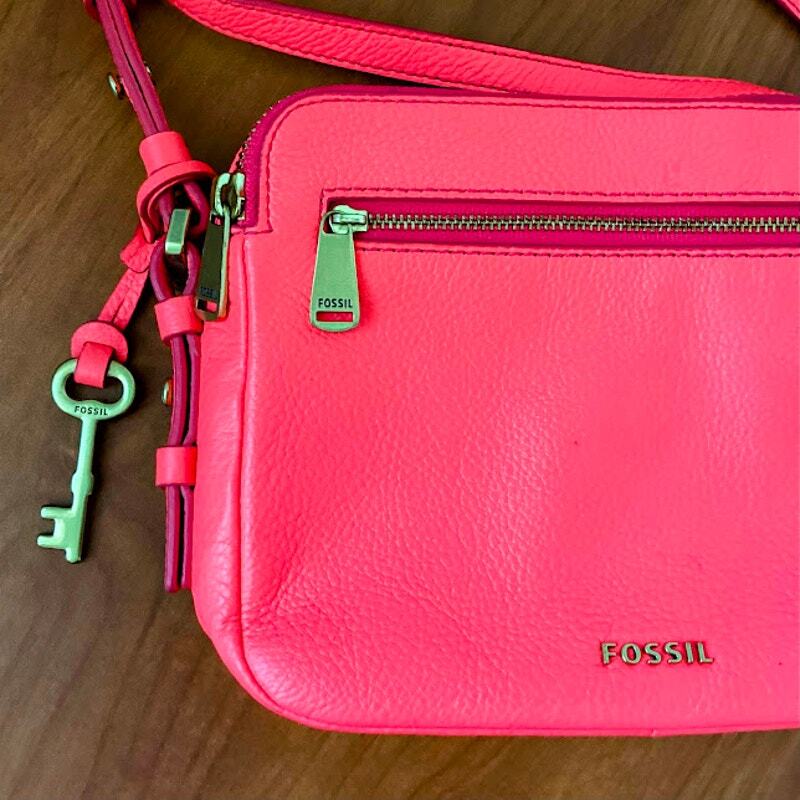 Fossil Piper Toaster Crossbody in Coral | eBay