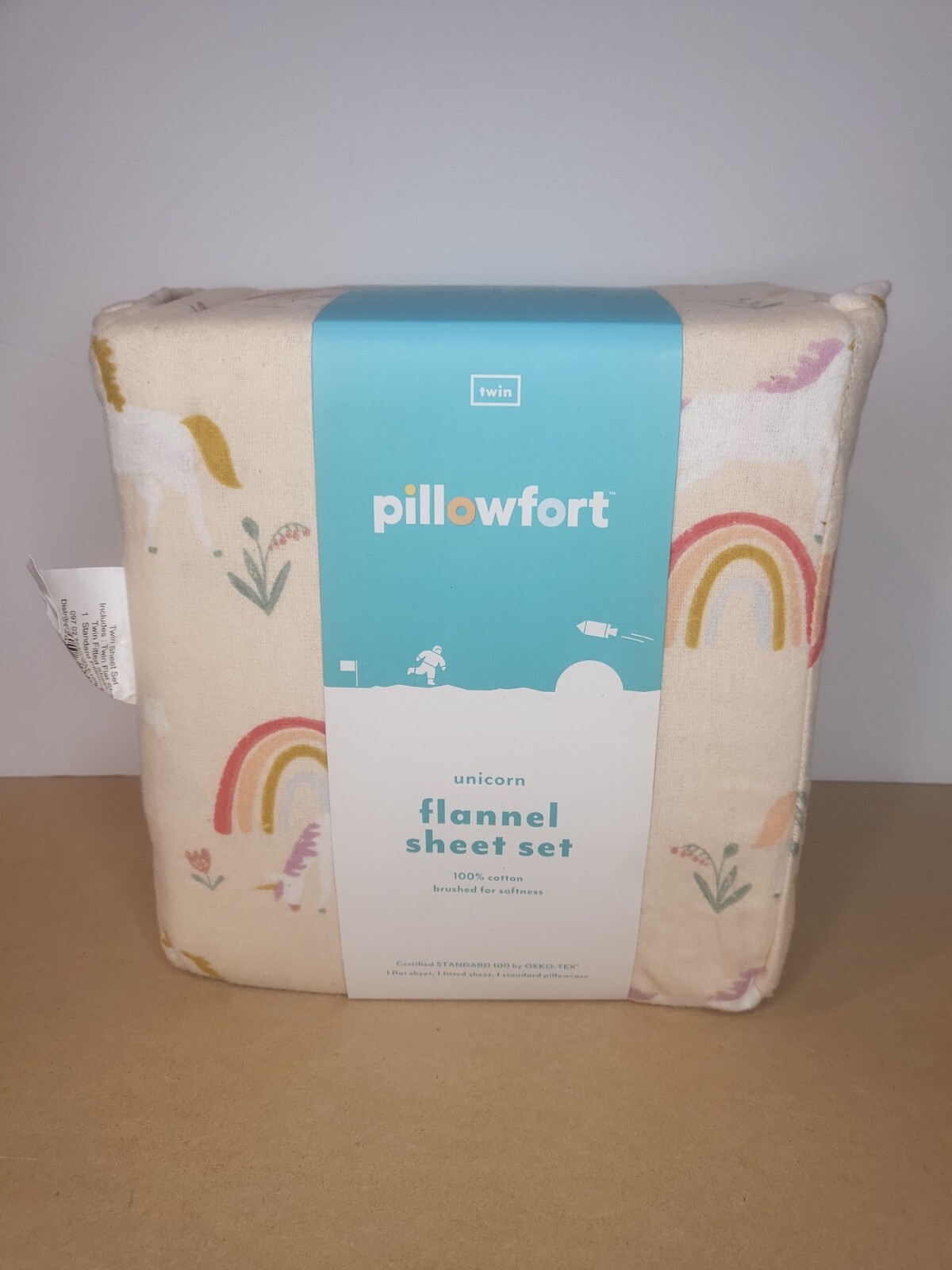 Pillowfort Unicorn Pink Flannel Sheet Set Twin Bed Sheets Cotton