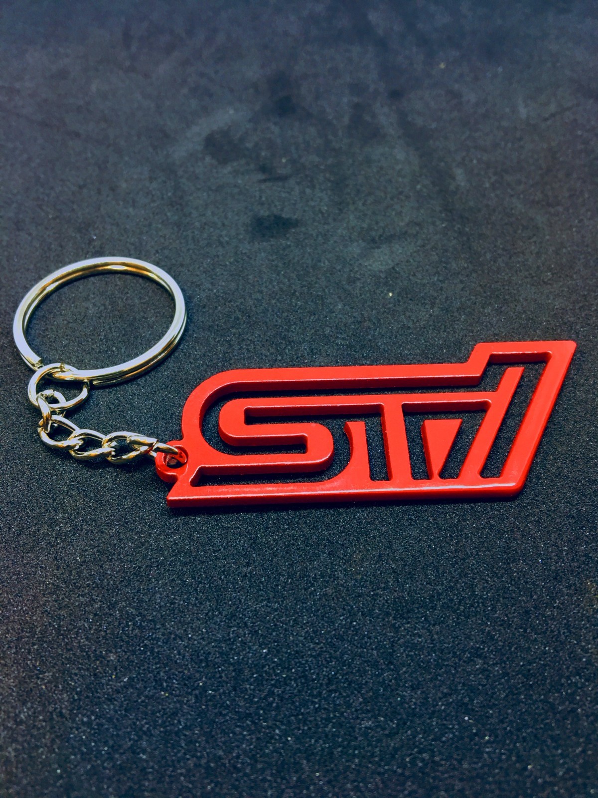STI WRX Key Chain Stainless Steel With Key Ring (RED) | eBay