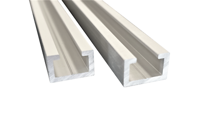 2er Set 1m Aluminium CProfil, Alu Profilschiene, Alu C Profil, passend ...